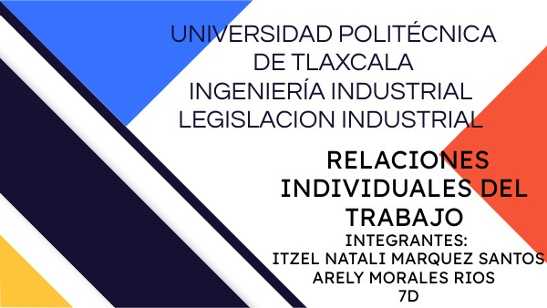 RELACIONES INDIVIDUALES DEL TRABAJO. LI | Genially
