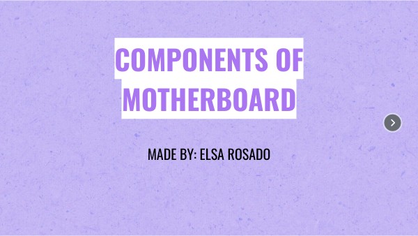 Motherboard Elsa Rosado