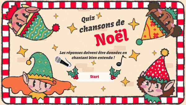 Quiz chansons noël PERM