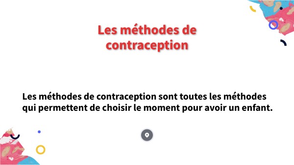 Les méthodes de contraception