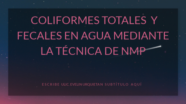 COLIFORMES EN AGUA FINAL | Genially