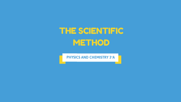SCIENTIFIC METHOD | Genially