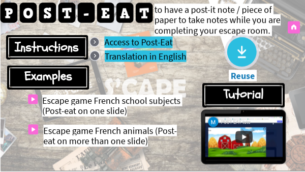 Post-eat Scape | Genially