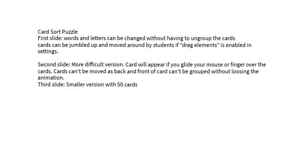 Cards template | Genially