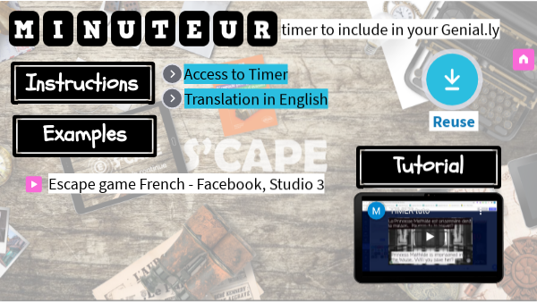 Minuteur Scape | Genially