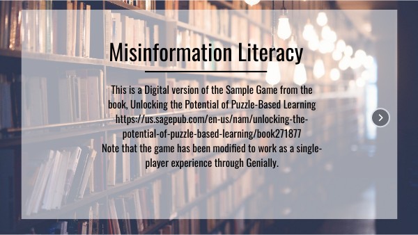 Misinformation Literacy | Genially