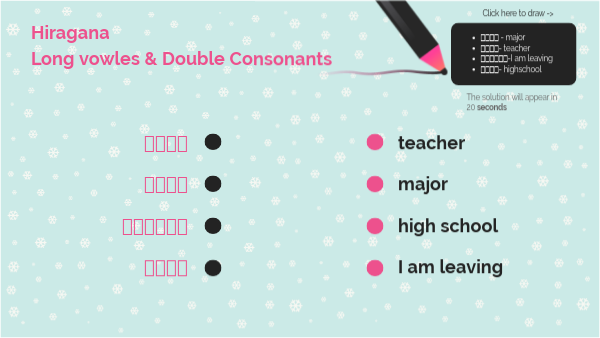 Long vowels and double consonants | Genially