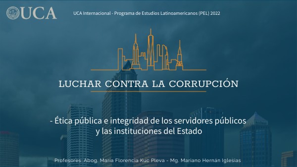 Ética pública e integridad de los funcionarios públicos y Marco Legal ...