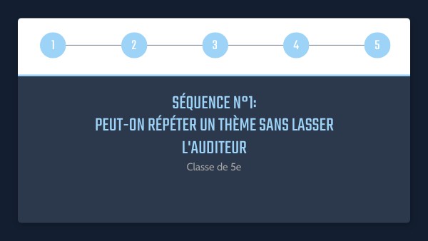 Séquence n°1 5e