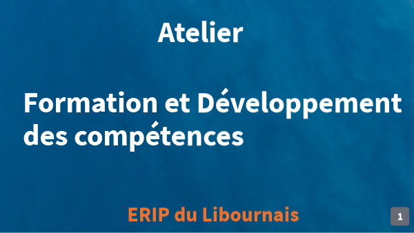 Formation et Développement des compétences