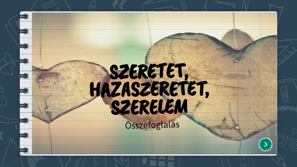 Szeretet, hazaszeretet, szerelem- összefoglalás | Genially