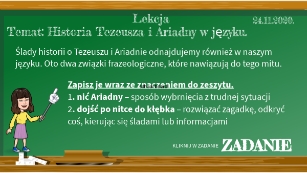 Lekcja druga nić Ariadny | Genially