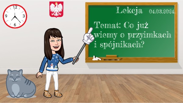 przyimki i spójniki | Genially