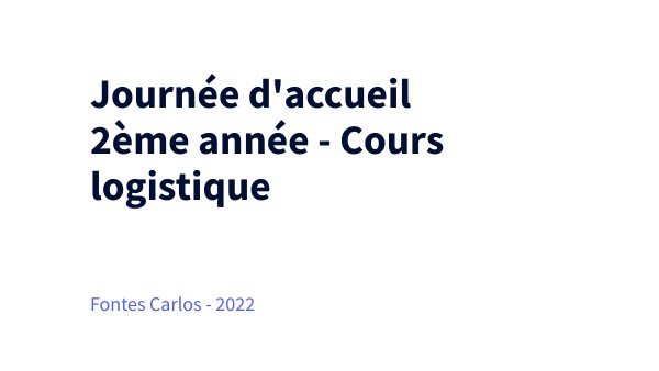 2024 Accueil 2ème : cours tronc commun | Genially