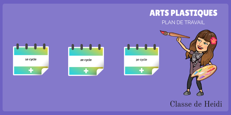 ARTS PLASTIQUES - Plan de travail | Genially