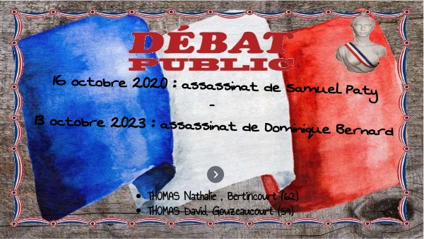 Hommage à S. Paty et Dominique Bernard | Genially