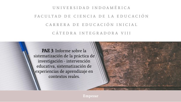 Socialización PAE 3 8vo | Genially