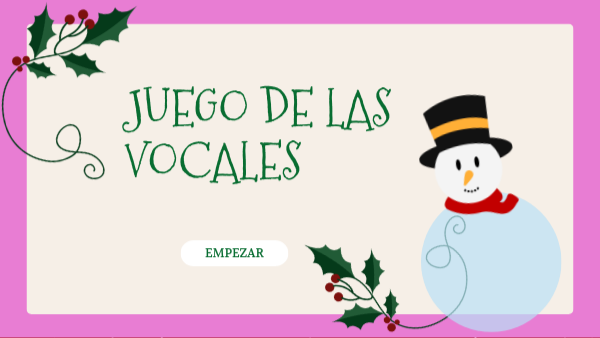 JUEGO DE LAS VOCALES | Genially