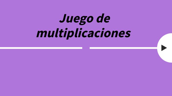 Multiplicación | Genially