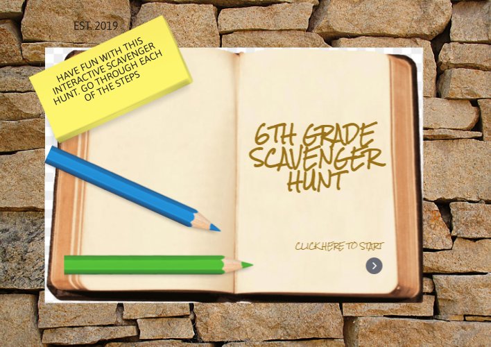 6th Grade Scavenger Hunt