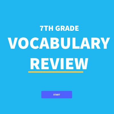 7TH GRADE MATH VOCAB REVIEW