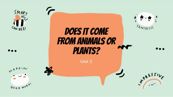 Does it come from animals or plants? | Genially