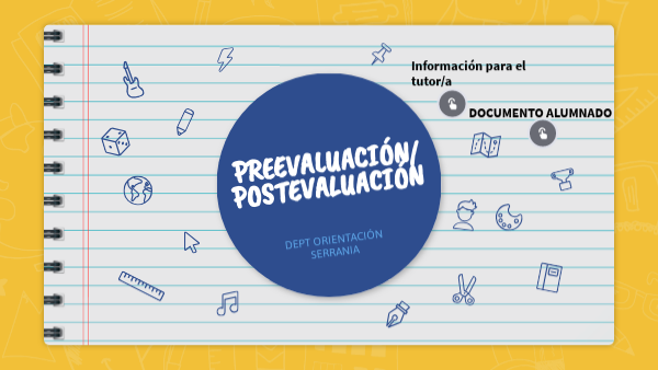 PRE Y POST EVALUACIÓN | Genially