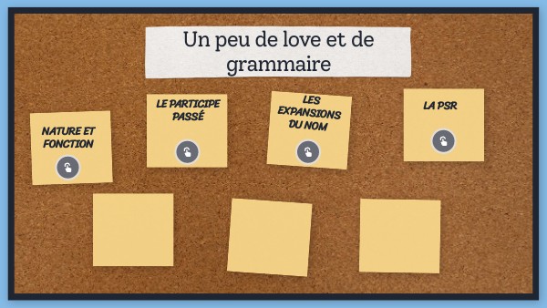 Un peu de love et de grammaire | Genially