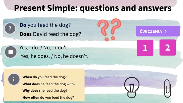 Present Simple: questions and answers | Genially