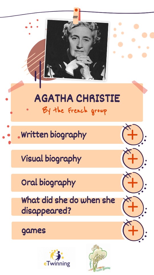 Agatha Chritie eTwinning activity 4C 2024 | Genially