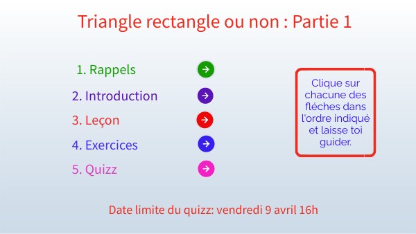 Triangle rectangle ou non partie 1