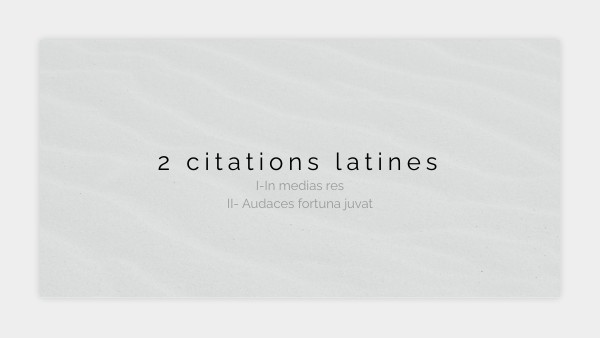 citations latines