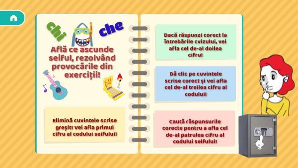 Exersarea grupurilor de litere che, chi