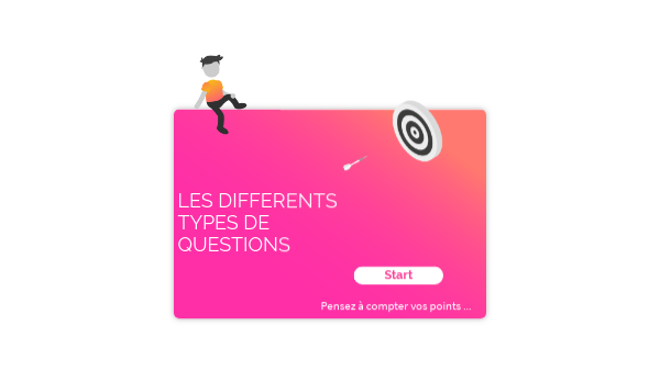 LES DIFFÉRENTS TYPES DE QUESTIONS