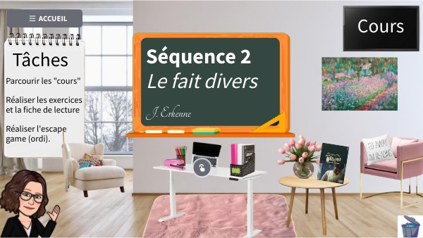 Séquence le fait divers | Genially