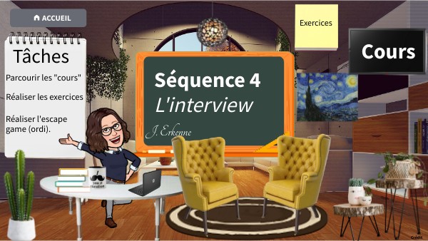 Séquence sur l'interview | Genially