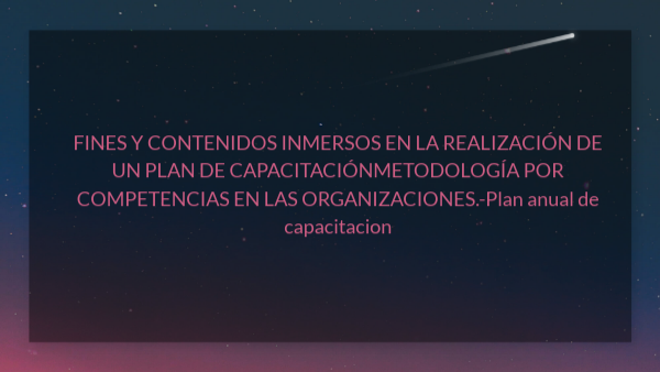 Plan anual de capacitación | Genially