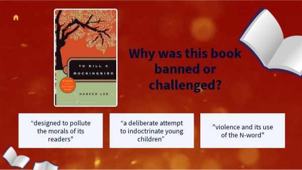 To Kill A Mockingbird Banned Books quiz
