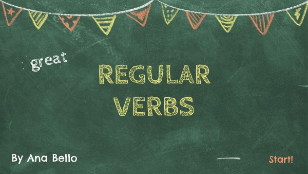 Regular Verbs 1 LS 3ro | Genially