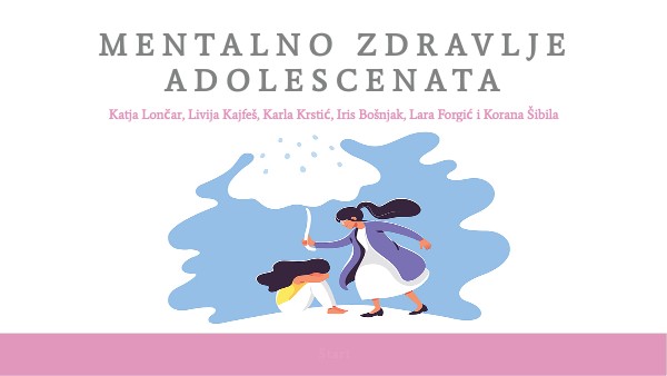 MENTALNO ZDRAVLJE | Genially