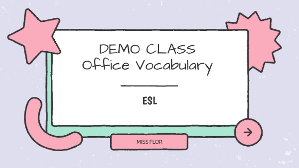 Office Vocabulary | Genially