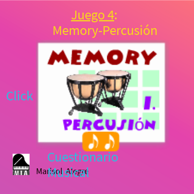 Juego 4-Memory-Percusión-4º