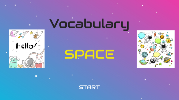 Vocabulary "Space" | Genially