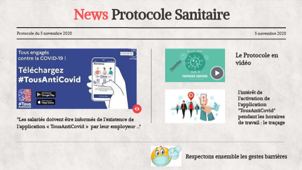 Nouveau protocole sanitaire | Genially