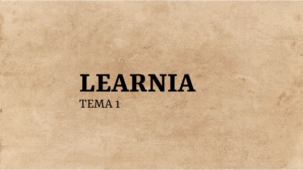 LEARNIA TEMA 1 | Genially