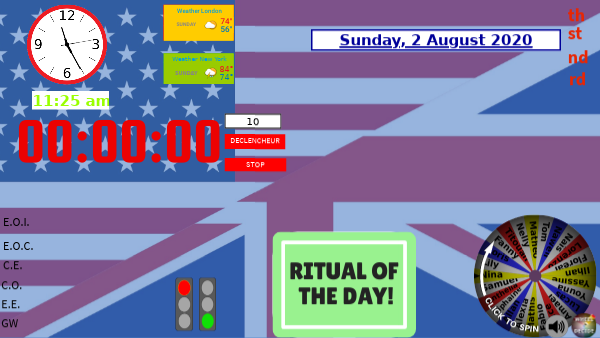 My Classroom Screen | Genially