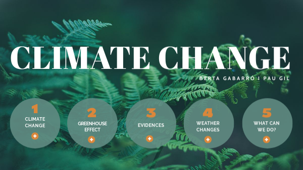 Climate change | Genially