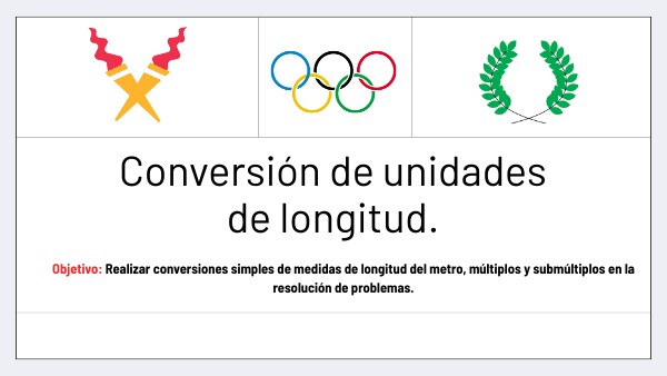Conversión de unidades de longitud. | Genially