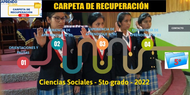 CARPETA DE RECUPERACIÓN CCSS. 5to - 2022