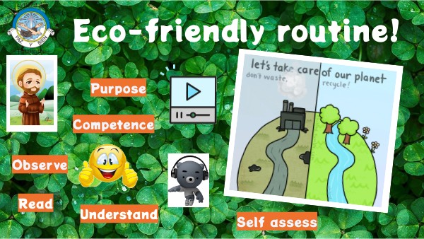 Week 3 - Ecofriendly routine | Genially